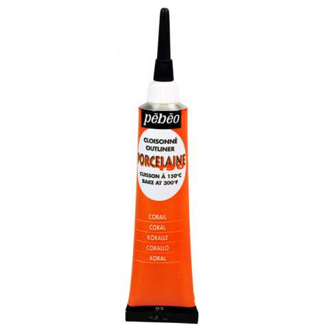 PORCELAN OUTLINER 20ML -CORAL