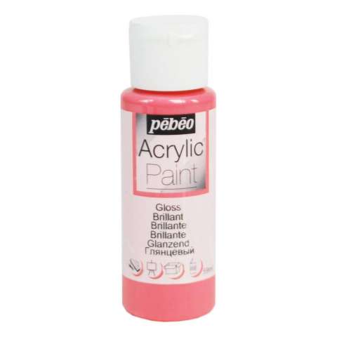 ACRYLIC PAINT 59ML GLOSS- CORAL PINK