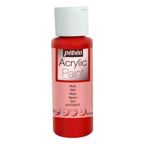 ACRYLIC PAINT 59ML MATT -CHERRY