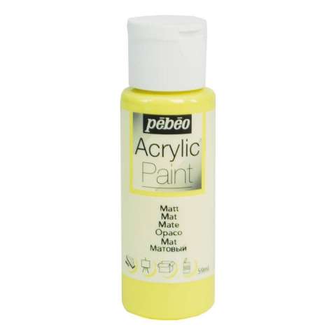 ACRYLIC PAINT 59ML MATT- LIGHT YELLOW