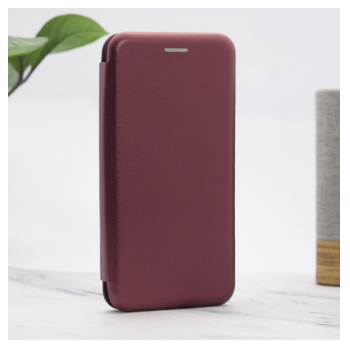 Maska na preklop Coral Book za iPhone 12/ 12 Pro violet crvena