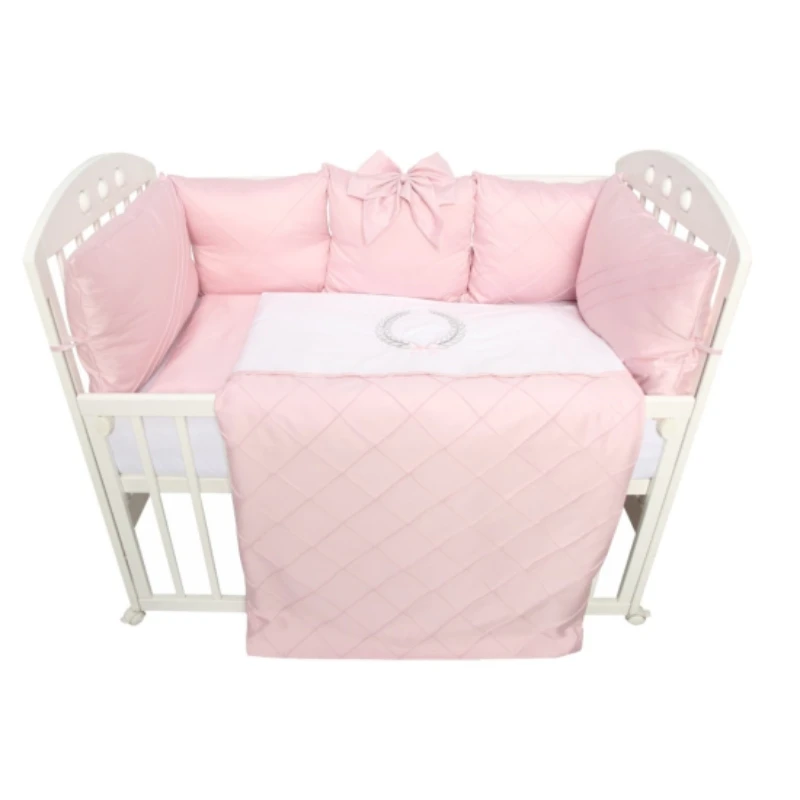 Textil komplet posteljina za krevetac Royal, Roze