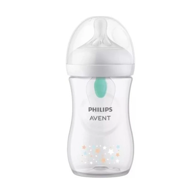 Avent plastična flašica Natural Response Anti-colic Deco Stars 260 ml, 1m+