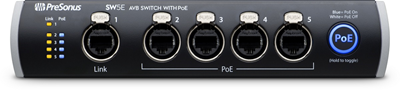 Presonus Sw5e | 5-port Audio Video Bridging Switch With Poe mrežni interfejs
