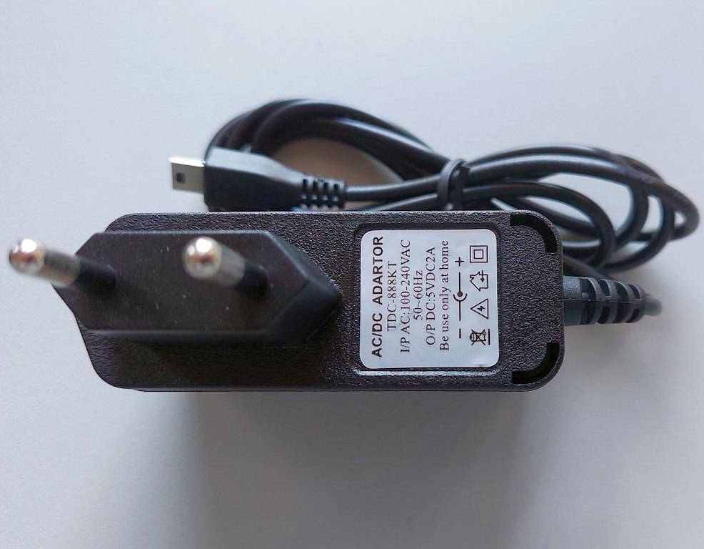 Strujni adapter punjač 5V DC 2A mini-B 5 pin USB konektor, LM-X5-2A
