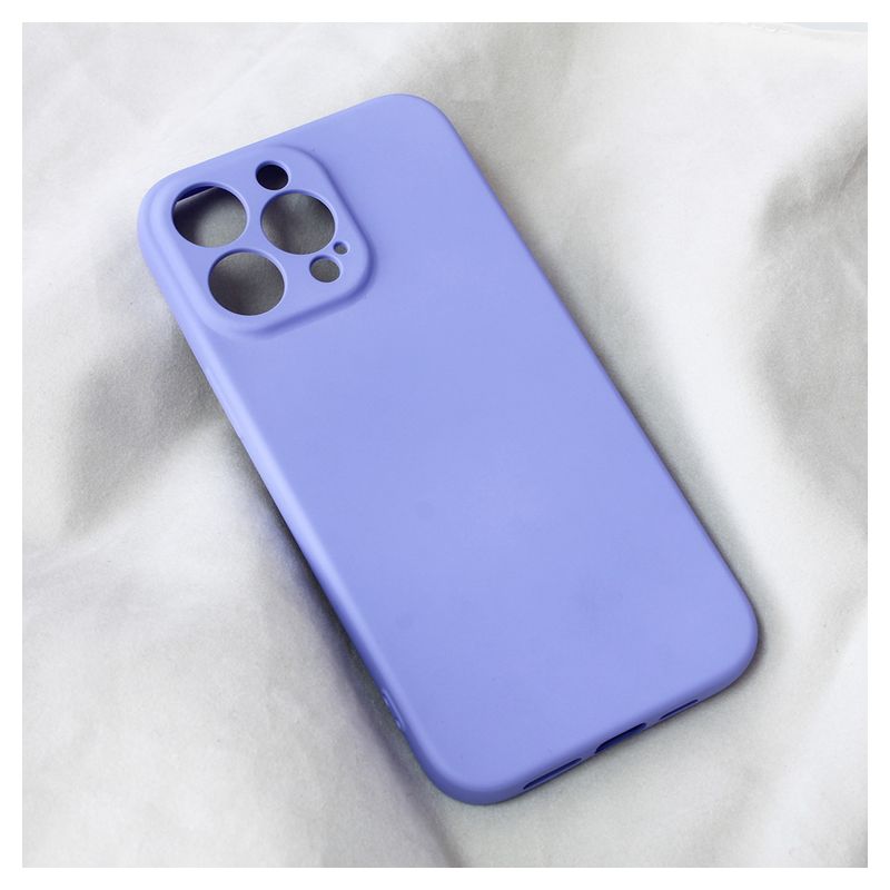 Maskica Teracell Soft Velvet za iPhone 14 Pro Max 6.7 ljubicasta