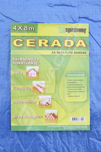 Cerada plava 80g 4x8 Springer