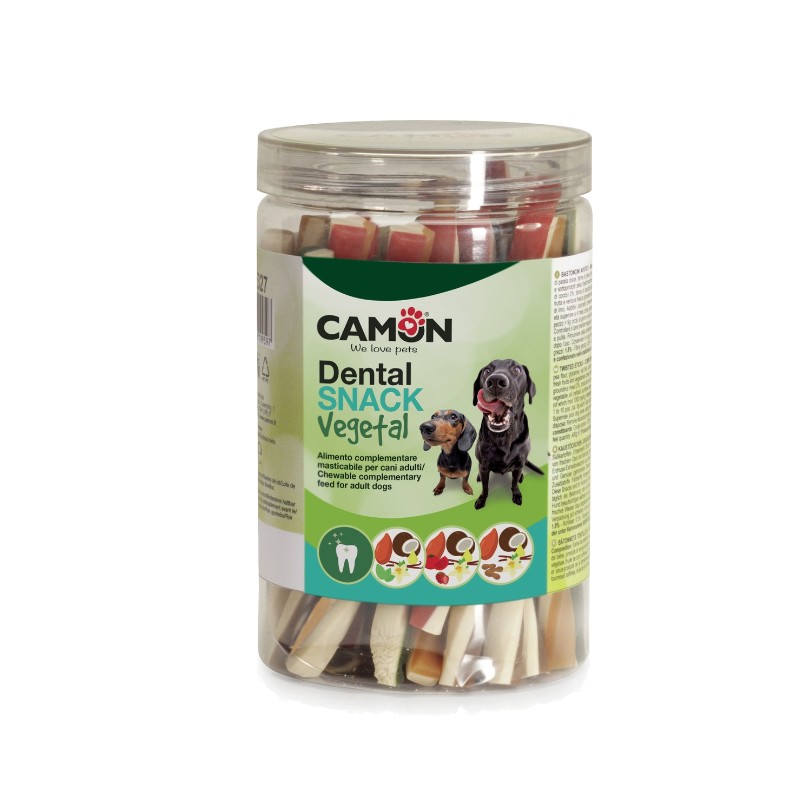 Camon VegTwist Screwed Sticks – dental štapići sa aromom kokosa, mente, kikirikija, paradajza i jagode 400g