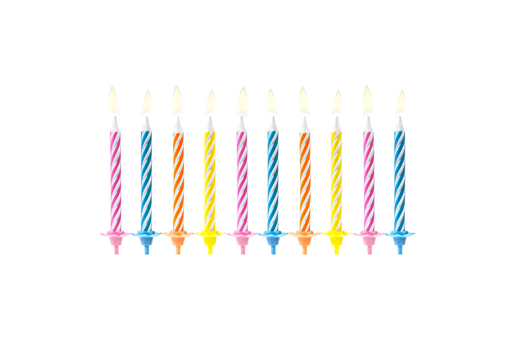 Rođendanske svećice mix boja – 10 kom