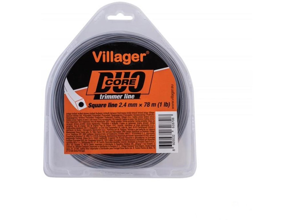 Villager Silk za trimer 3.0mm X 260m 5LB - Duo core - Četvrtasta nit