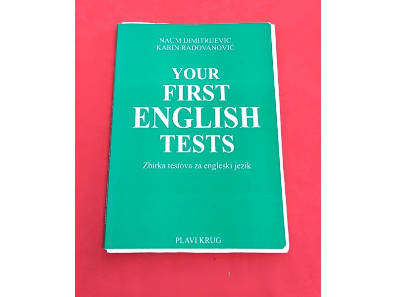 Your First English Tests Naum Dimitrijević