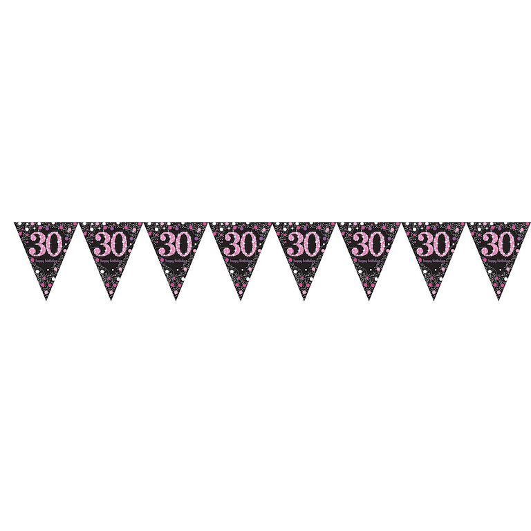 Baner 396.2 x 21.5 cm Sparkling Pink 30