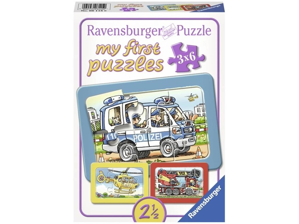 Ravensburger puzzle (slagalice)- Policija I vatrogasci RA06115