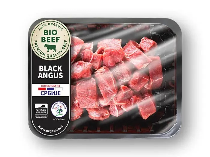 Organska Junetina Meso za Gulaš Black Angus Bio Beef 500g