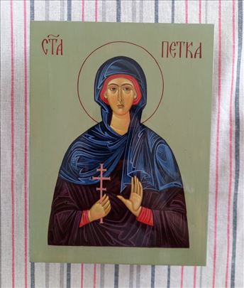 Ikona Svete Petke, pravoslavne ikone ručni rad