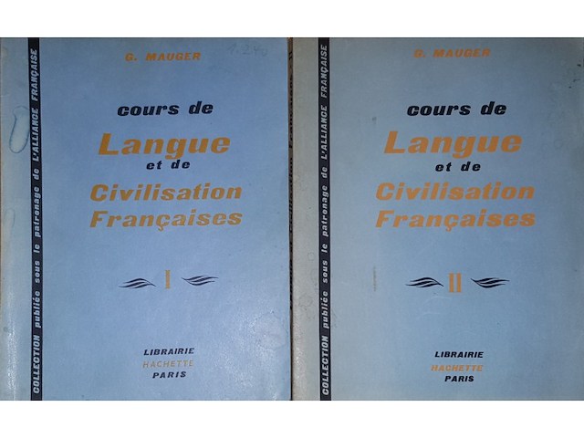 Cours De Langue Et De Civilisation Françaises I-II