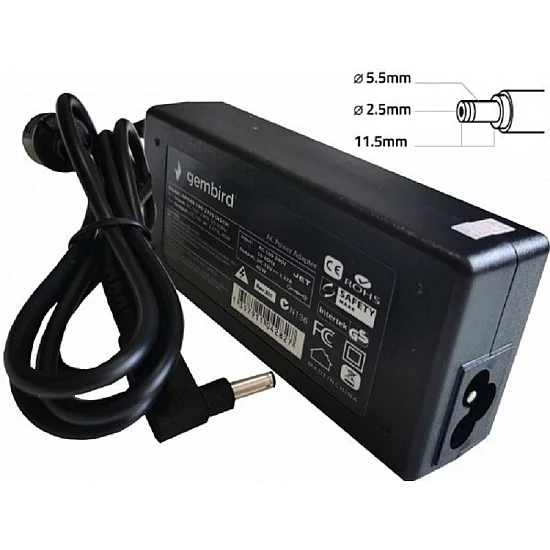 GEMBIRD NPA65-200-3250 (IB03) PUNJAČ ZA LAPTOP 65W-20V-3.25A, 5.5X2.5MM BLACK (819) 38964 CENA