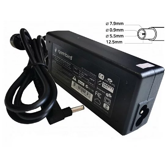 GEMBIRD NPA90-200-4500 (IB06) PUNJAČ ZA LAPTOP 90W-20V-4.5A, 7.9X5.5MM YELLOW PIN (1024) 38966 CENA