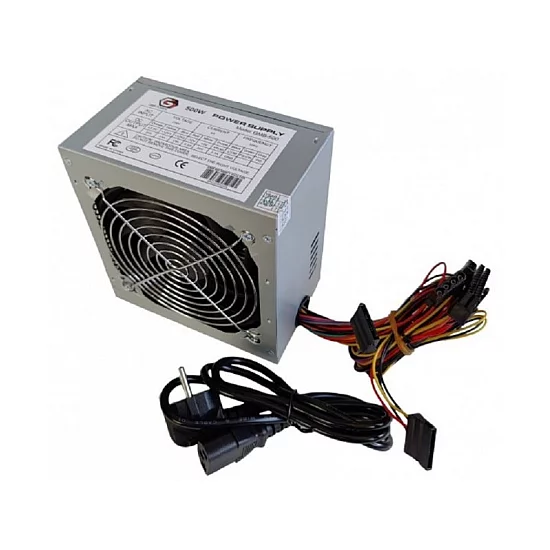 GEMBIRD GMB-500-12 BEZ KUTIJE NAPAJANJE 500W 12CM FAN, 20+4PIN, 4PIN12V, 2XSATA 2XIDE 4-PIN (1065) 19997 CENA
