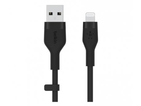 BELKIN BOOST CHARGE SILICONE CABLE USB-A 1M BLACK (CAA008BT1MBK)