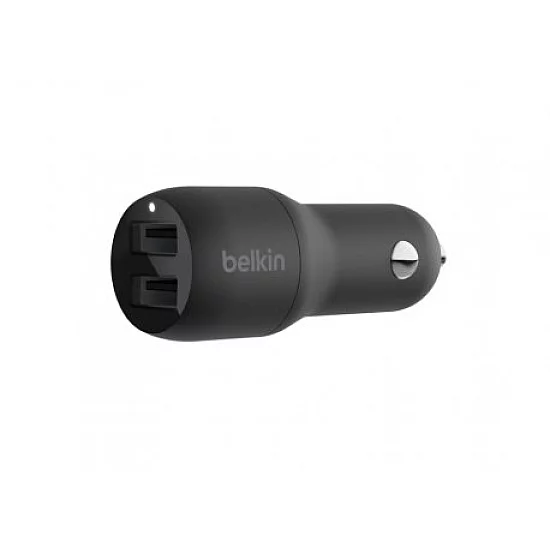 BELKIN BOOST CHARGE DUAL USB-A CAR CHARGER 24W (CCD001BT1MBK) CENA