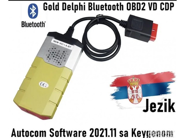 Zlatni Delphi OBD2 CDP bluetooth 2021.11