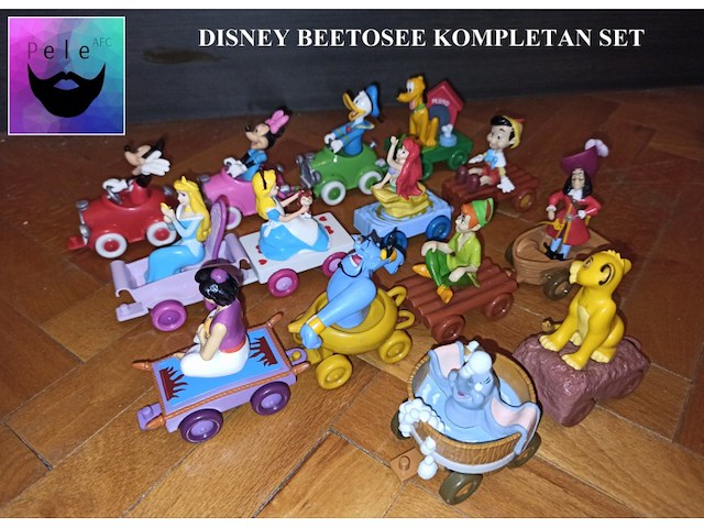 Disney Beetosee KOMPLETAN SET 14kom - RARITET