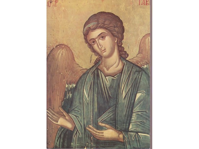 ATHOS KARYAY IKON OF THE ARCHANGEL GABRIEL 16th CENT.