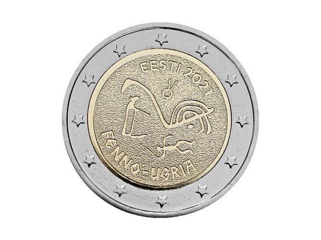 Estonia Estonija 2 euro 2021. UNC Finno-Ugric