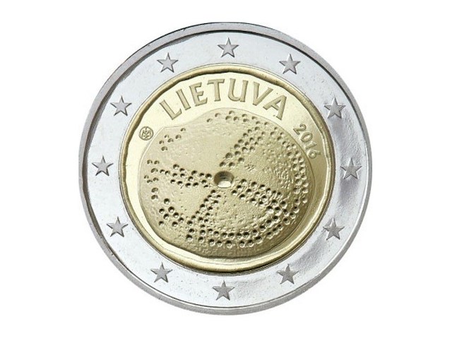 Litvanija 2 euro 2016. UNC Baltic culture