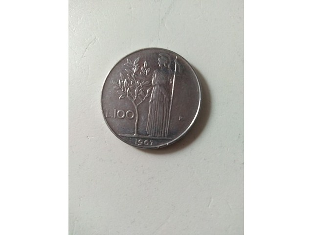 100 lira Italija, 1967.
