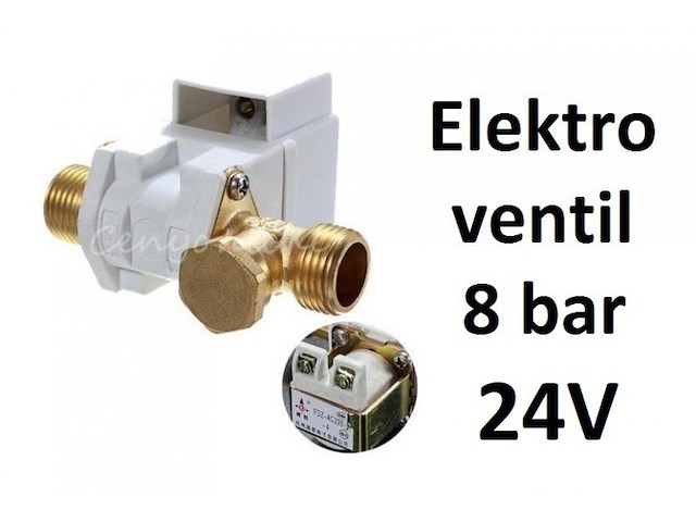 Elektromagnetni ventil - 8 bar - 24 V - 1/2 cola