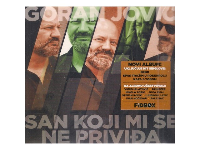 Goran Jović  – San Koji Mi Se Ne Priviđa CD u Foliji