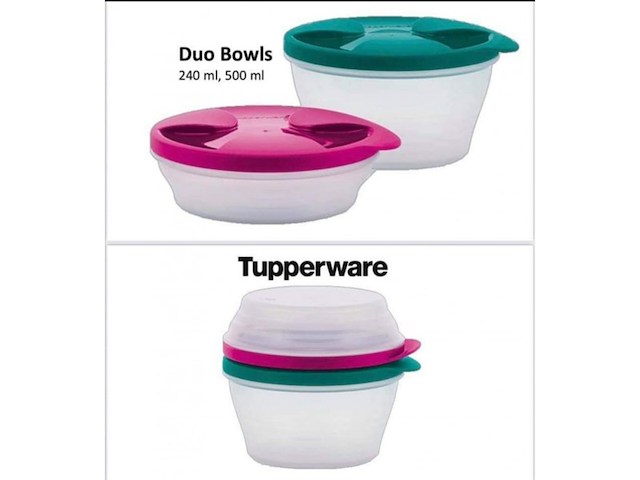 Tupperware set Duo posuda 500ml+240ml