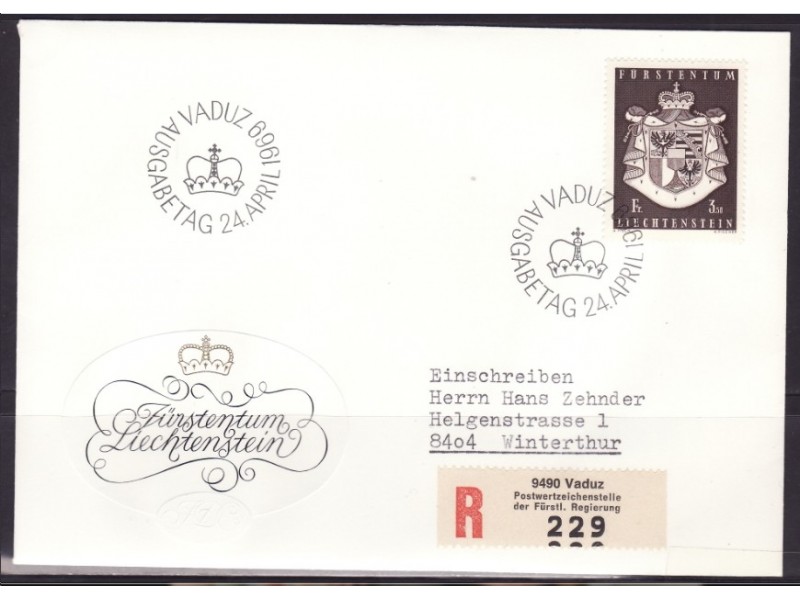 Lihtenštajn - FDc grb 1969.