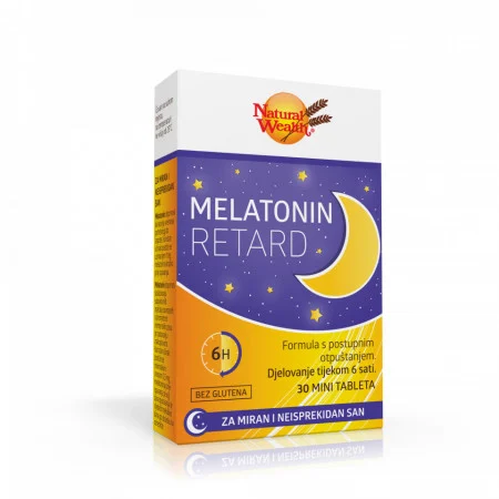 Natural Wealth Melatonin retard 30 tableta