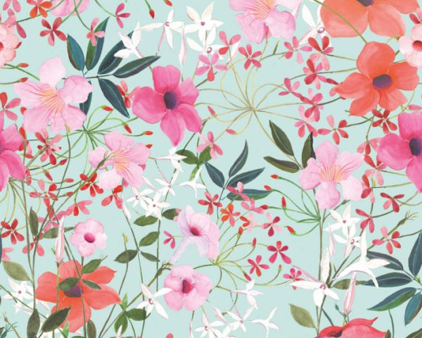 LIVINGWALLS WALLPAPER «FLORAL, COLORFUL» 391951