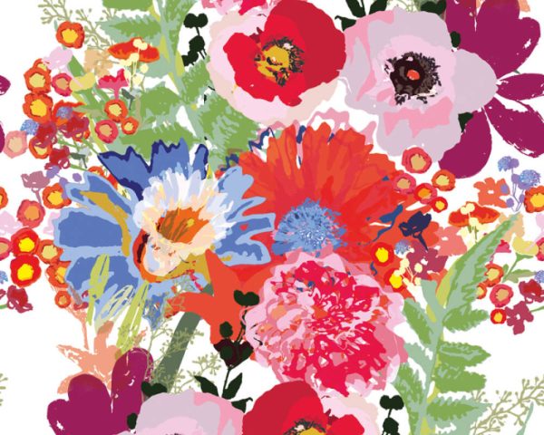 LIVINGWALLS WALLPAPER «FLORAL, COLORFUL» 392071