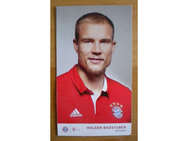 Autogram karta `Bayern 2016-2017 Holger Badstuber`