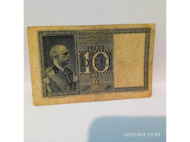 10 LIRE 1935