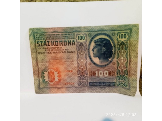 100 korona 1912