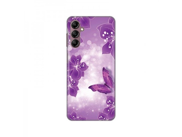 Maskica Silikonska Print za Samsung A146B Galaxy A14 4/5G Butterfly And Flowers