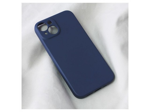 Maskica Teracell Soft Velvet za iPhone 14 6.1 tamno plava