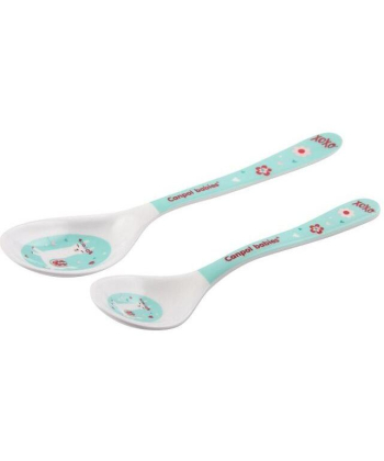 Canpol babies set kašika 2kom 4/530 melamine - exotic animals turquoise