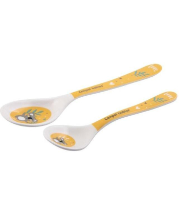 Canpol babies set kašika 2kom 4/530 melamine - exotic animals yellow