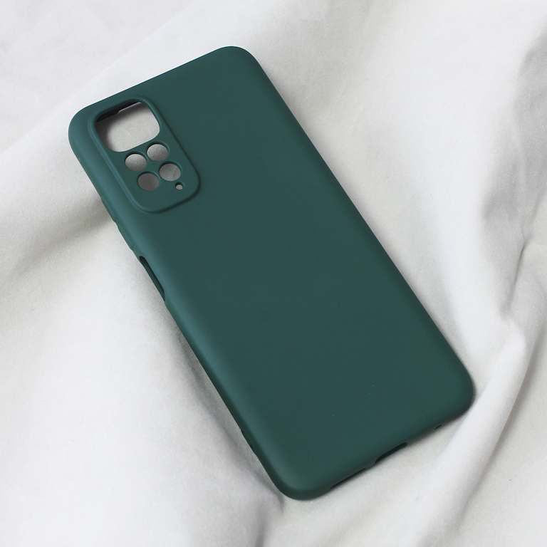 Maska(futrola) Teracell Soft Velvet za Xiaomi Redmi Note 11/Note 11S tamno zelena