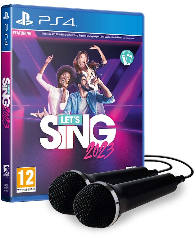 PS4 Let's Sing + 2 Mikrofona