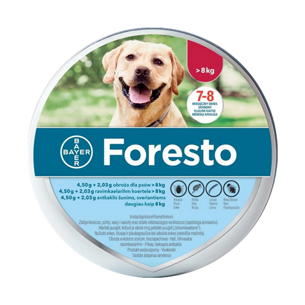 FORESTO® Antiparazitska ogrlica za pse preko 8 kg TM