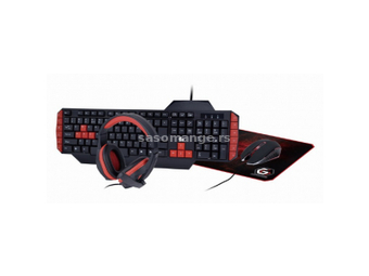 Gembird (GGS-UMG4-02) 4u1 gejmerski komplet tastatura+miš+slušalice+podloga