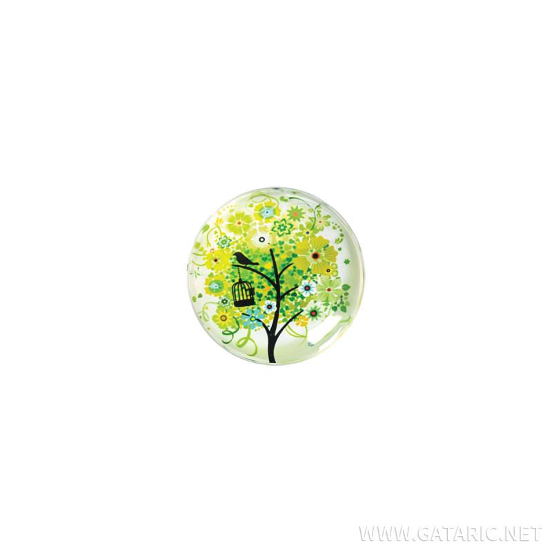 Magnet "Cartoon Tree Green" 4cm
